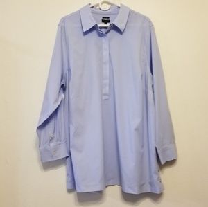Talbots | Tops | Talbots The Perfect Tunic In Light Blue | Poshmark